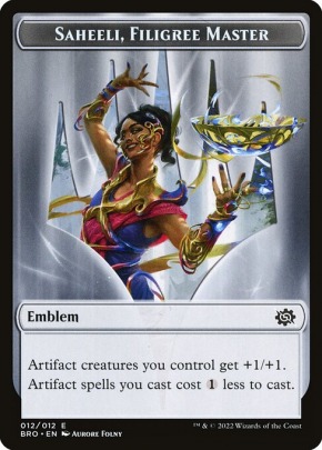 MTGNexus - Saheeli, Filigree Master Emblem from The Brothers' War Tokens