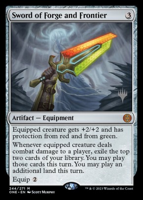 MTGNexus - Sword of Forge and Frontier from Phyrexia: All Will Be One Promos