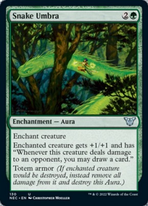 MTGNexus - Snake Umbra from Neon Dynasty Commander