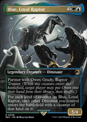 MTGNexus - Blue, Loyal Raptor from Jurassic World Collection