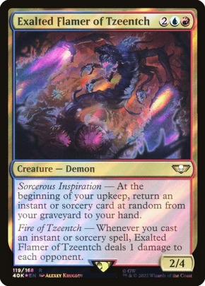 MTGNexus - Exalted Flamer of Tzeentch from Warhammer 40,000 Commander