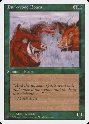 MTGNexus - Durkwood Boars from Introductory Two-Player Set