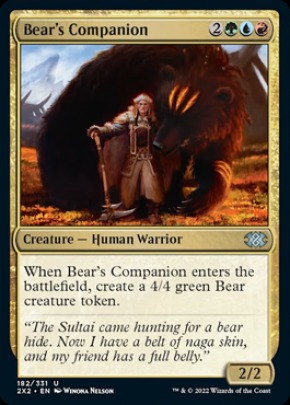 MTGNexus - Bear's Companion from Double Masters 2022