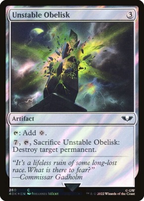 MTGNexus - Unstable Obelisk from Warhammer 40,000 Commander