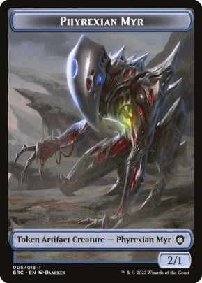 MTGNexus - Phyrexian Myr from The Brothers' War Commander Tokens