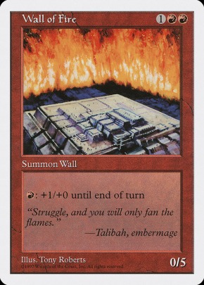 MTGNexus - Wall of Fire from Fifth Edition