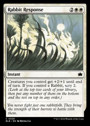 MTGNexus - Rabbit Response from Bloomburrow