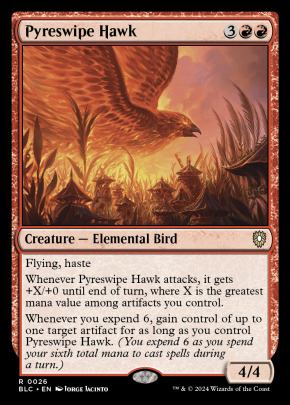 MTGNexus - Pyreswipe Hawk from Bloomburrow Commander