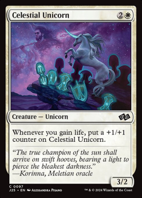 MTGNexus - Celestial Unicorn from Foundations Jumpstart