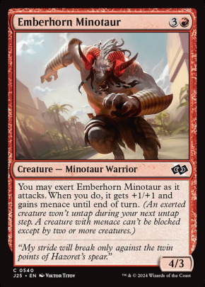 MTGNexus - Emberhorn Minotaur from Foundations Jumpstart