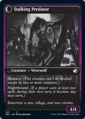 MTGNexus - Shady Traveler // Stalking Predator from Innistrad: Double Feature