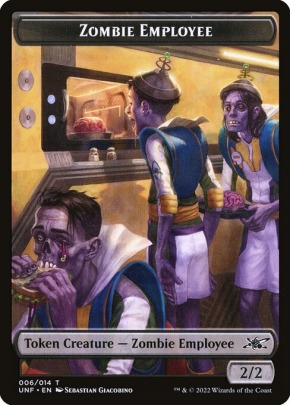 MTGNexus - Zombie Employee from Unfinity Tokens