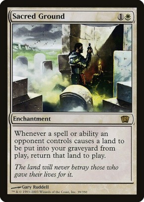 MTGNexus - Sacred Ground from Eighth Edition