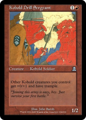 MTGNexus - Kobold Drill Sergeant from Masters Edition III