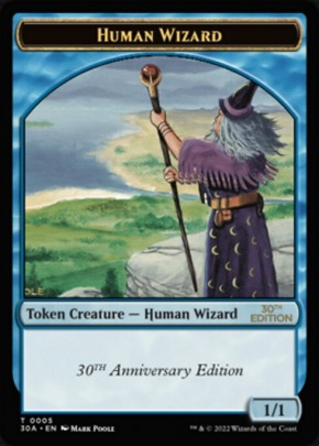 MTGNexus - Human Wizard from 30th Anniversary Tokens