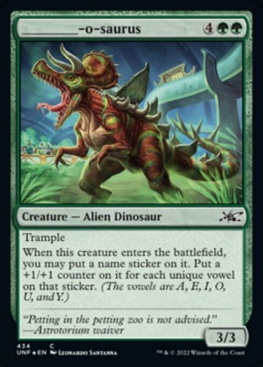 MTGNexus - _____-o-saurus from Unfinity