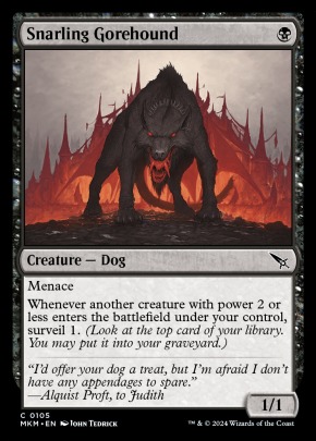 MTGNexus - Snarling Gorehound from Murders at Karlov Manor