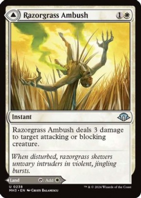 MTGNexus - Razorgrass Ambush // Razorgrass Field from Modern Horizons 3