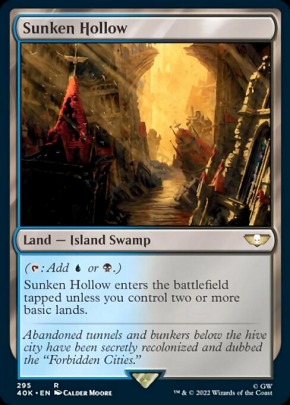 MTGNexus - Sunken Hollow from Warhammer 40,000 Commander