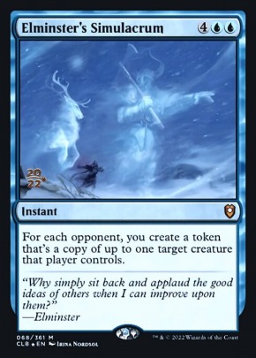 MTGNexus - Elminster's Simulacrum from Battle for Baldur's Gate Promos