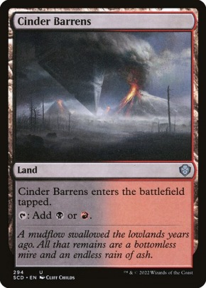 MTGNexus - Cinder Barrens from Starter Commander Decks