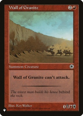 MTGNexus - Wall of Granite from The List