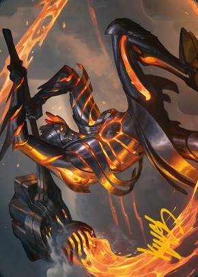 MTGNexus - Forgehammer Centurion // Forgehammer Centurion from Phyrexia: All Will Be One Art Series