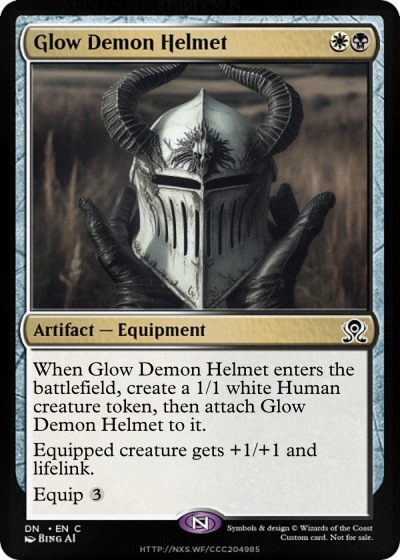 MTGNexus - Glow Demon Helmet