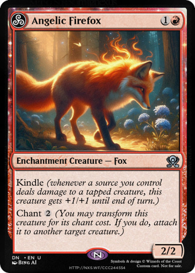 MTGNexus - Angelic Firefox // Boon of the Firefox