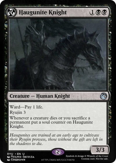 MTGNexus - Haugunite Knight // Haugunite Ryujin