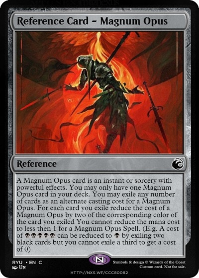 MTGNexus - Reference Card - Magnum Opus