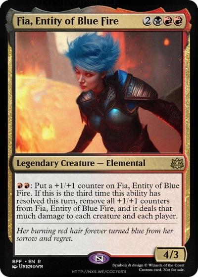 MTGNexus - Fia, Entity of Blue Fire