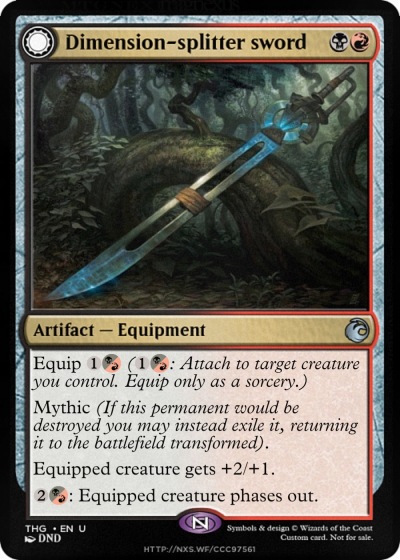 MTGNexus - Dimension-splitter sword // Reforging the blade