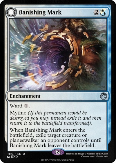 MTGNexus - Banishing Mark // Wanderer's Freedom