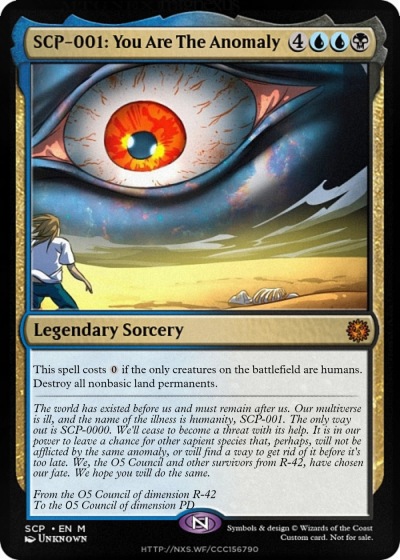 MTGNexus - SCP-001: You Are The Anomaly