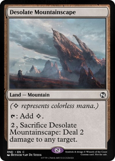 MTGNexus - Desolate Mountainscape