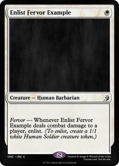 MTGNexus - Enlist Fervor Example