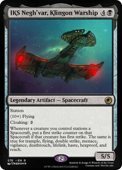 MTGNexus - IKS Negh'var, Klingon Warship