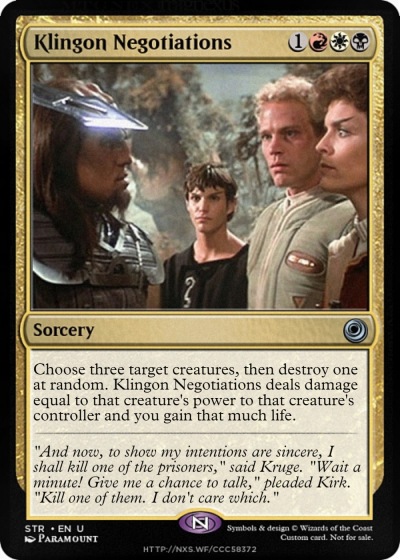 MTGNexus - Klingon Negotiations