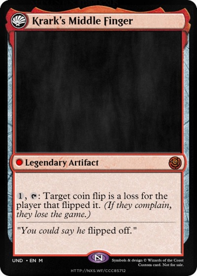 MTGNexus - Krark's Final Wager // Krark's Middle Finger