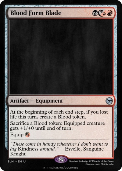 MTGNexus - Blood Form Blade MTGNexus - Blood Form Blade