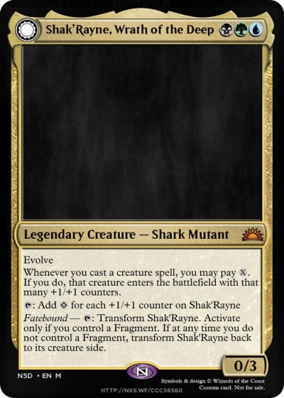 MTGNexus - Shak'Rayne, Wrath of the Deep // Shak'Rayne, Evolution Unbound