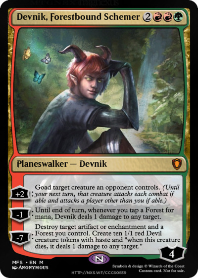 MTGNexus - Devnik, Forestbound Schemer