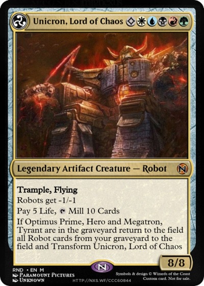MTGNexus - Unicron, Lord of Chaos // Planet X, New Cybertron