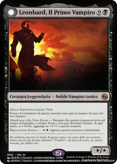 MTGNexus - Leonhard, Il Primo Vampiro // Leonhard, Il Signore della Notte