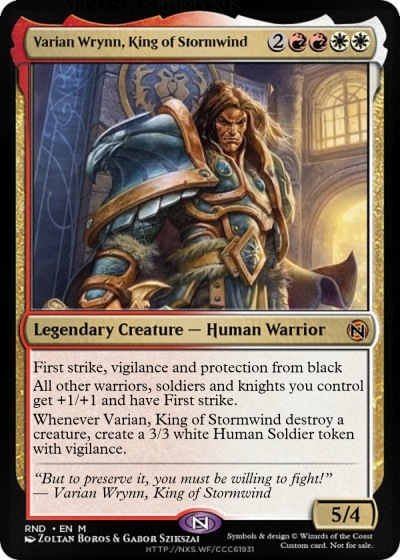 MTGNexus - Varian Wrynn, King of Stormwind