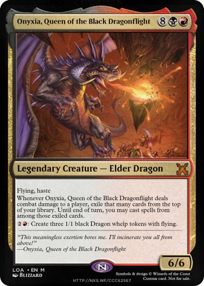MTGNexus - Onyxia, Queen of the Black Dragonflight