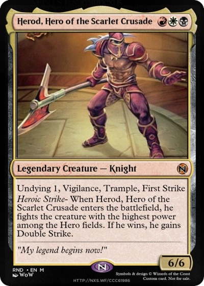 MTGNexus - Herod, Hero of the Scarlet Crusade