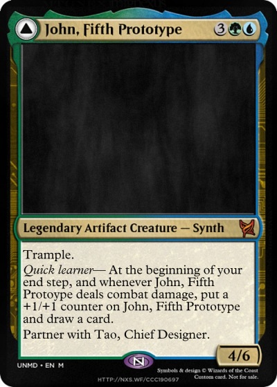 MTGNexus - John, Fifth Prototype // John, Artificial Soul