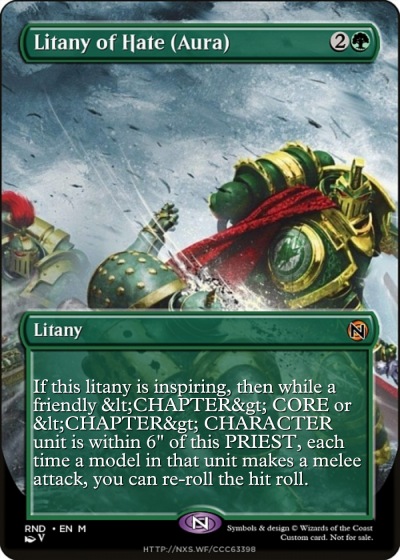 MTGNexus - Litany of Hate (Aura)